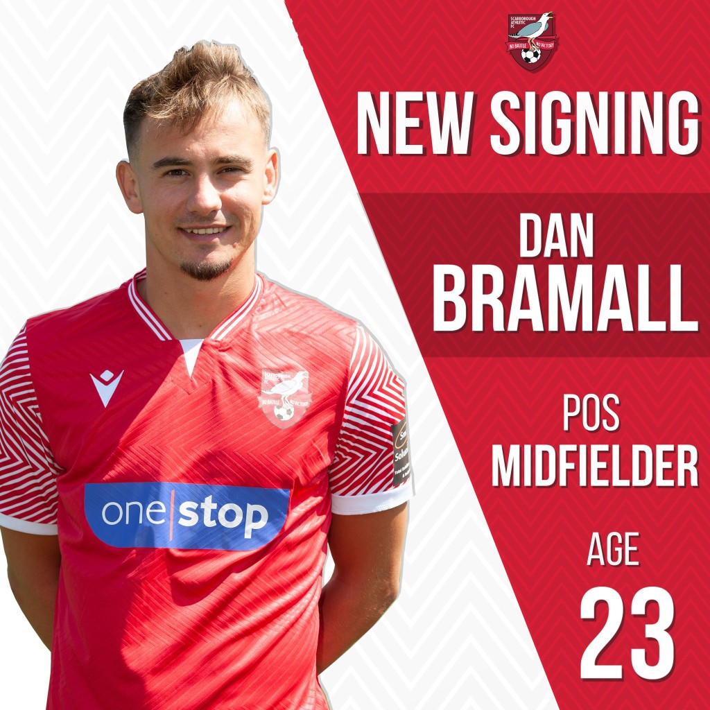 New signing Dan Bramall - Scarborough Athletic