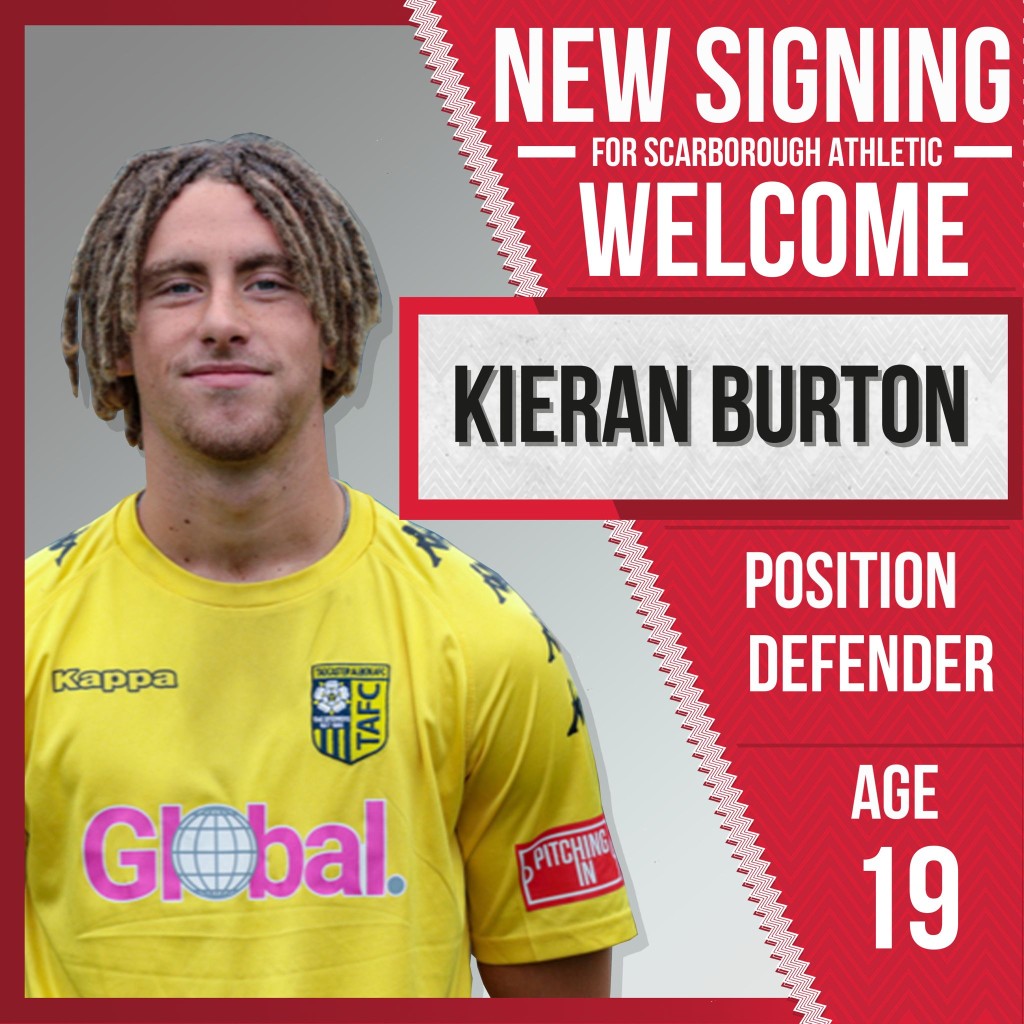 New signing Kieran Burton - Scarborough Athletic