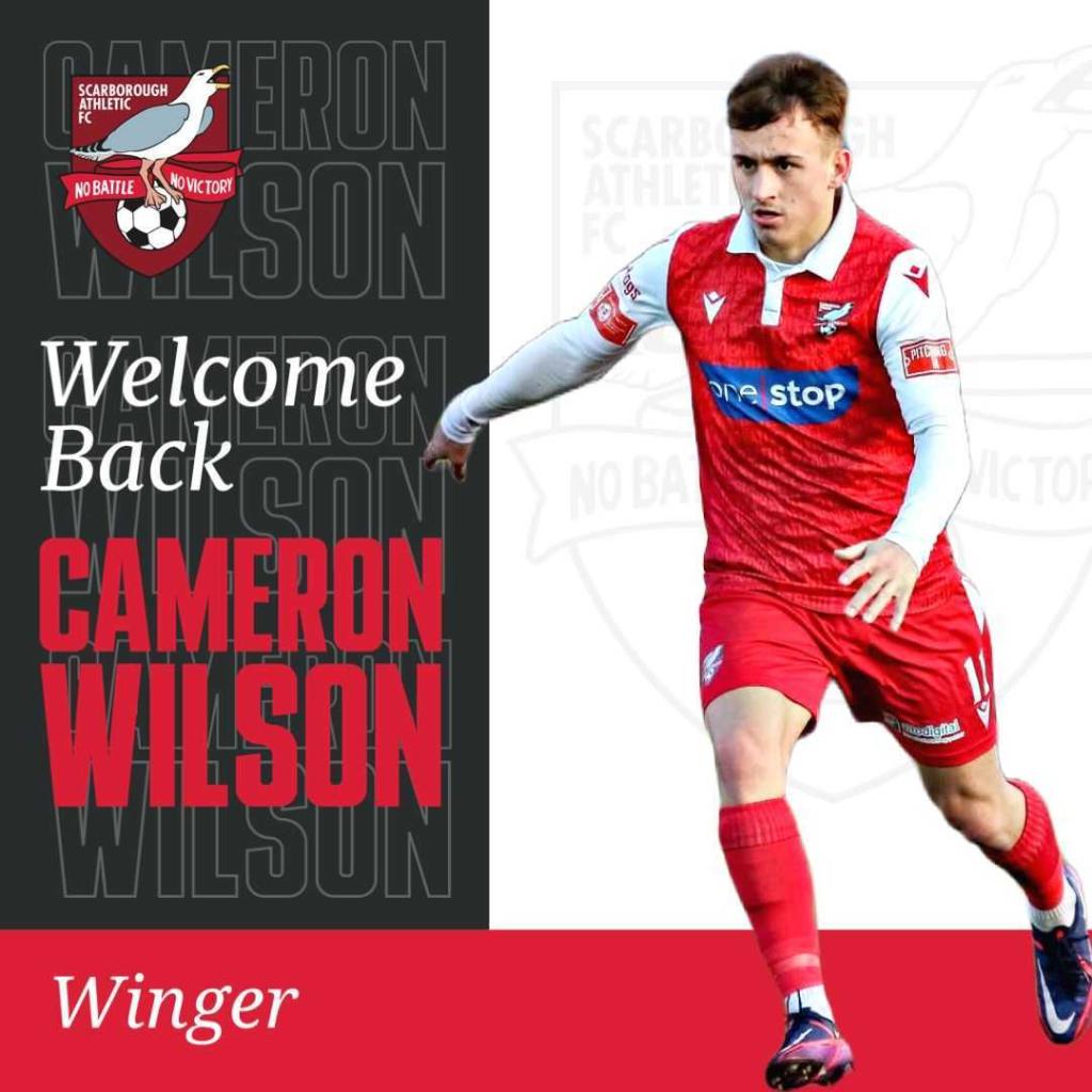 New signing - Cameron Wilson - Scarborough Athletic