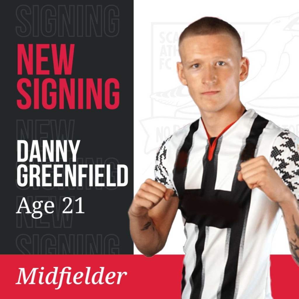New signing Danny Greenfield - Scarborough Athletic