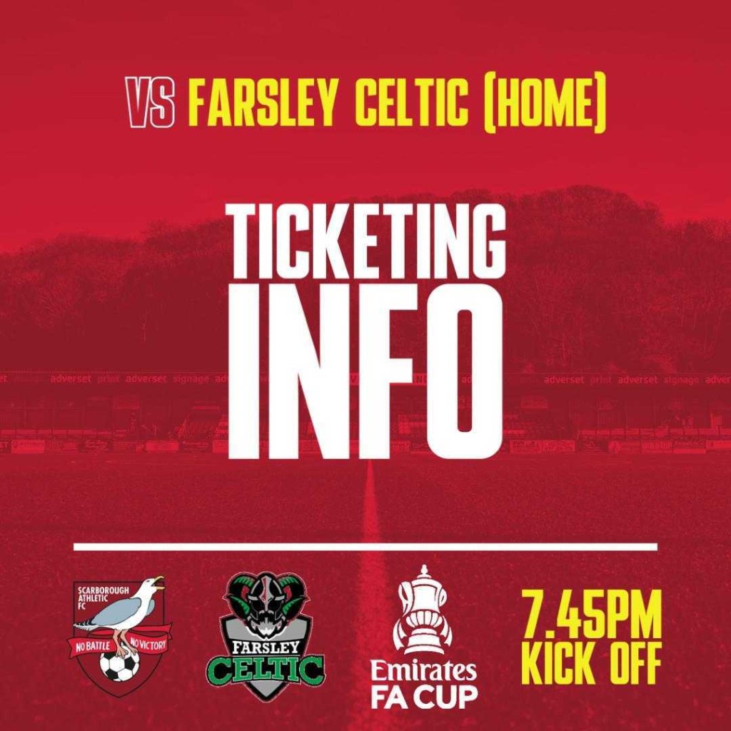 FA Cup replay ticket information - Scarborough Athletic