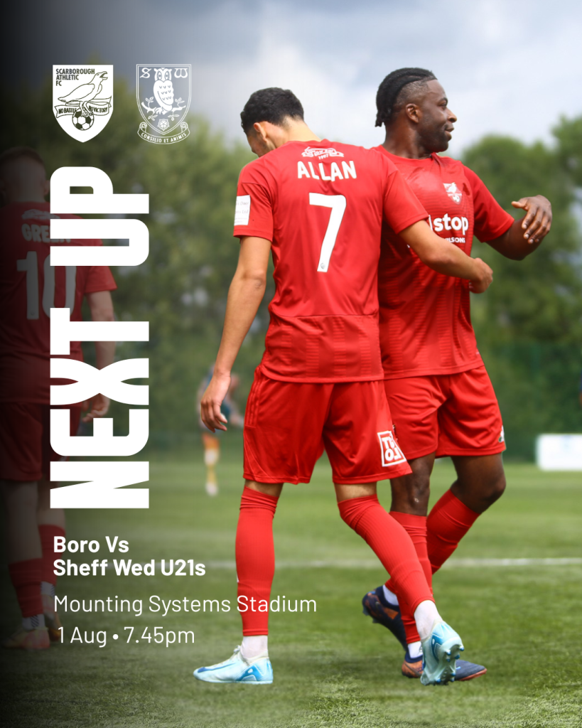 Support our first fixture at our new home - Scarborough Athletic