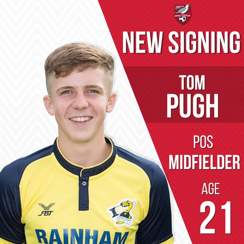 New signing Tom Pugh - Scarborough Athletic